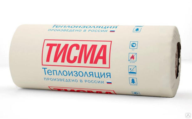 Утеплитель Тисма (рулон) R 44MR (2)-50х1200х8300, 0,996м3/19,9м2 купить ...