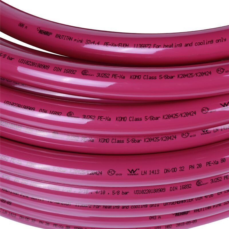 Труба 16х2.2 REHAU PINK (120м)(PE-Xa/EVAL), цена в Санкт-Петербурге от компании Климат Тепло
